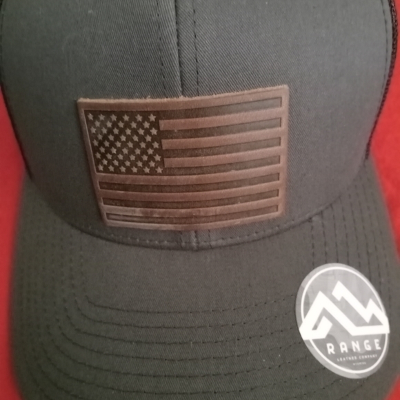 Range Caps | Accessories | New Range Leather American Flag Truckers Cap | Poshmark